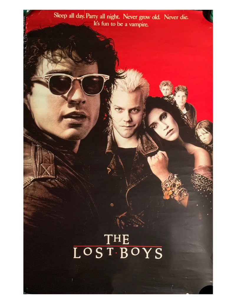 THE LOST BOYS 90s Vintage Movie Poster - Etsy