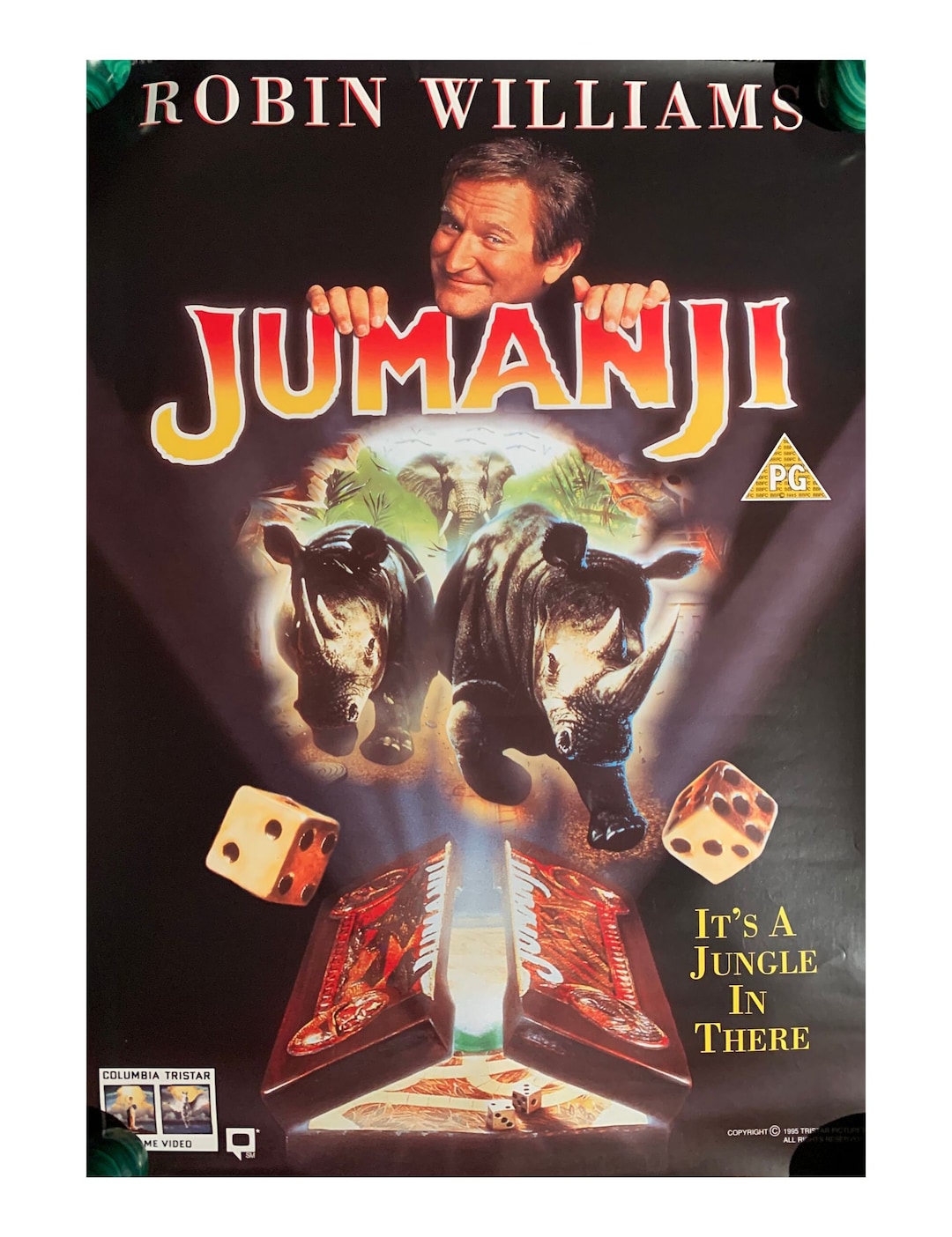 JUMANJI 90s Vintage Movie Poster / Robin Williams - Etsy