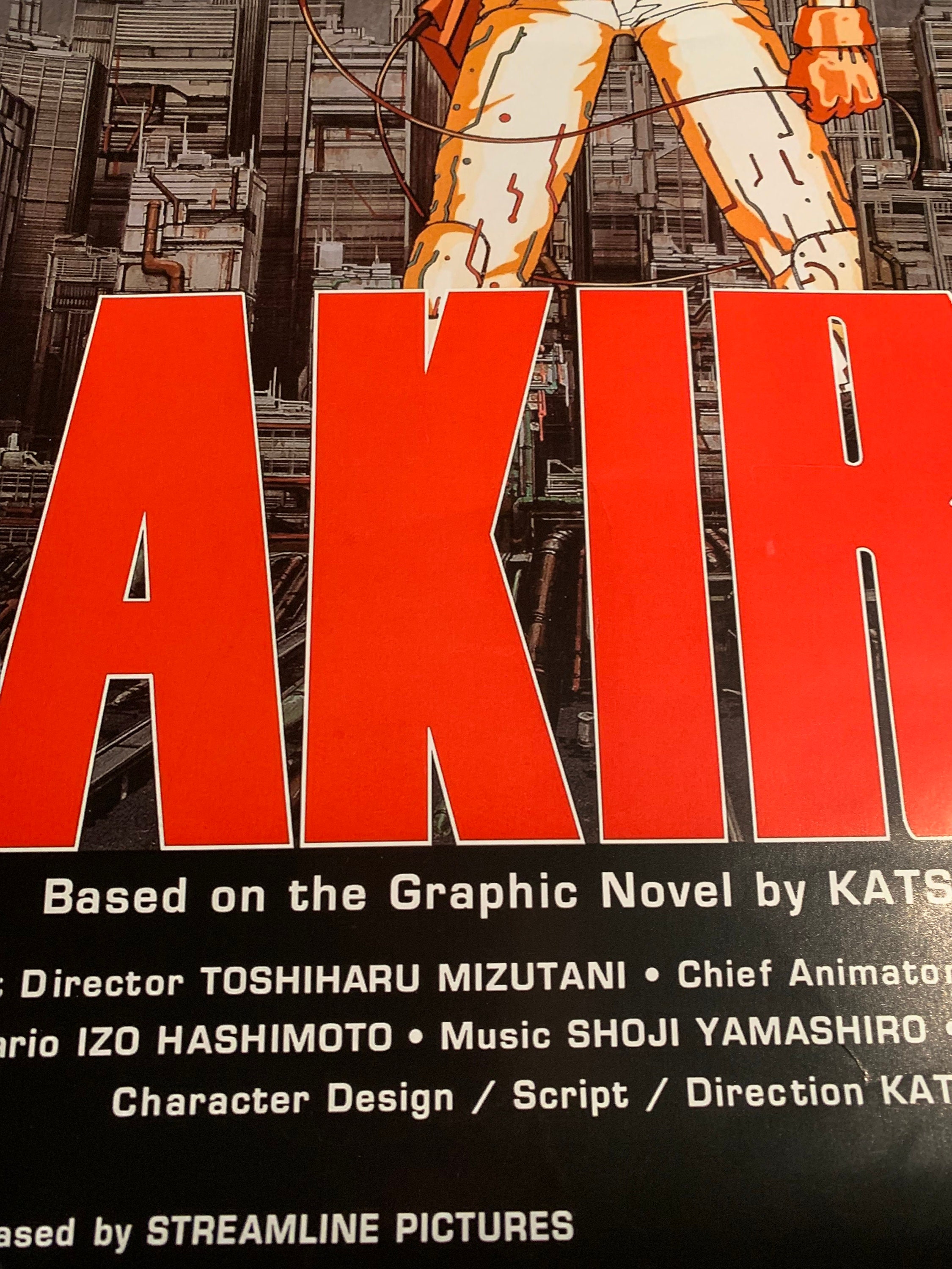 AKIRA 00s Vintage Anime Movie Poster / Promo Anime / Dragonball ...