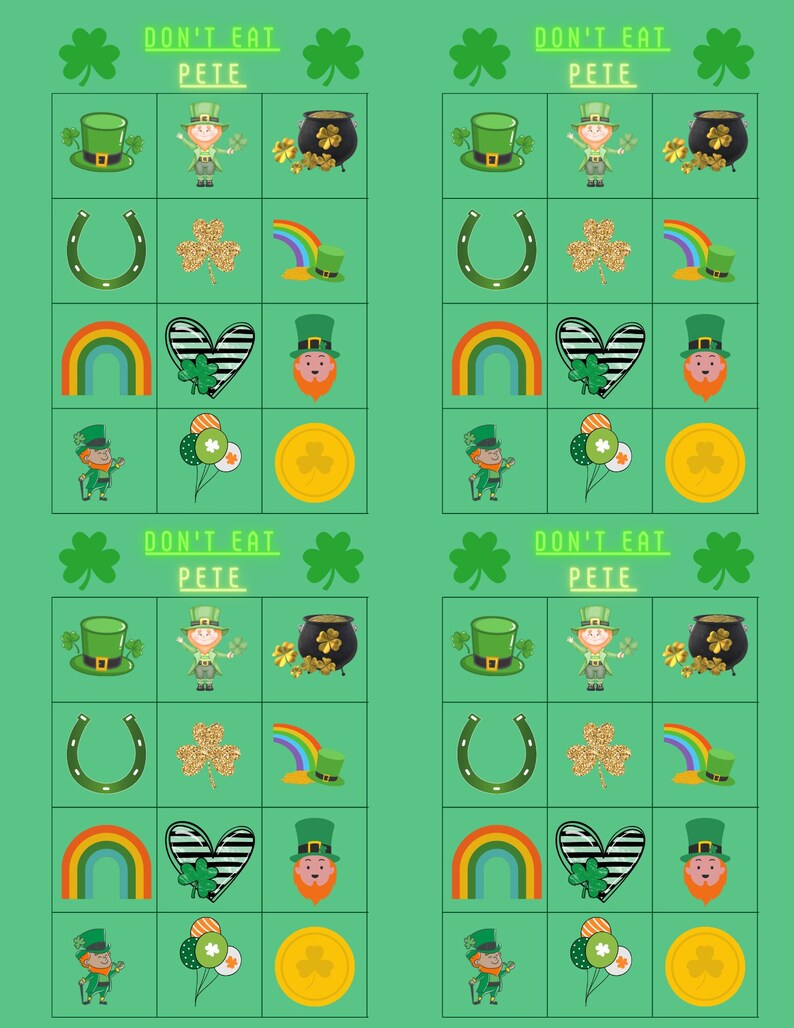 St. Patricks Day Don't Eat Pete Mini's - Etsy