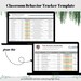 Classroom Behavior Tracker Template Editable Google Sheets, Easy-to-use ...