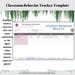Classroom Behavior Tracker Template Editable Google Sheets, Easy-to-use ...