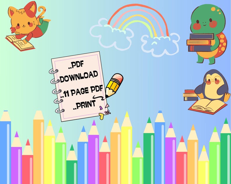 Printable Kids Coloring Book | Easy to Use Digital Download for iPad ...