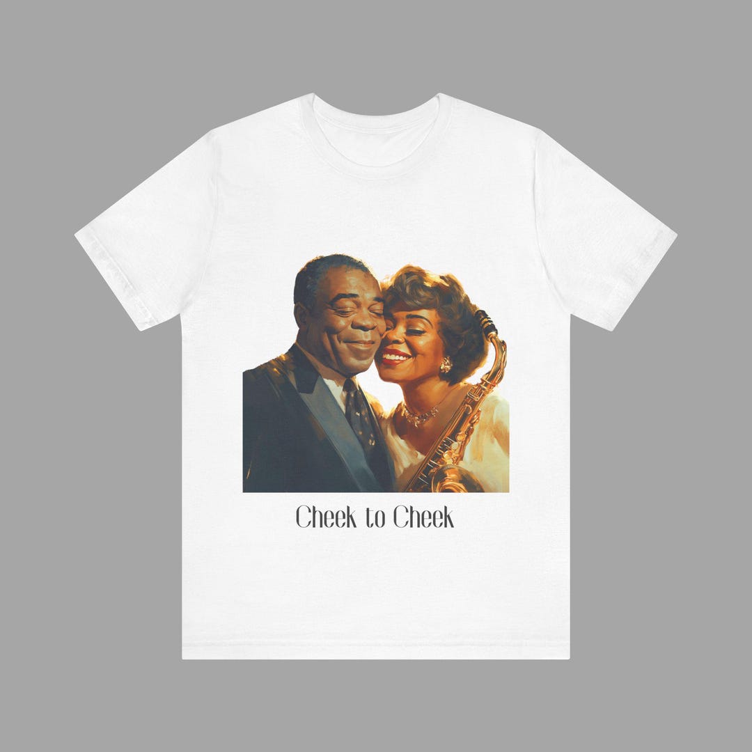 Louis Armstrong & Ella Fitzgerald Cheek to Cheek T-shirt - Vintage Jazz ...