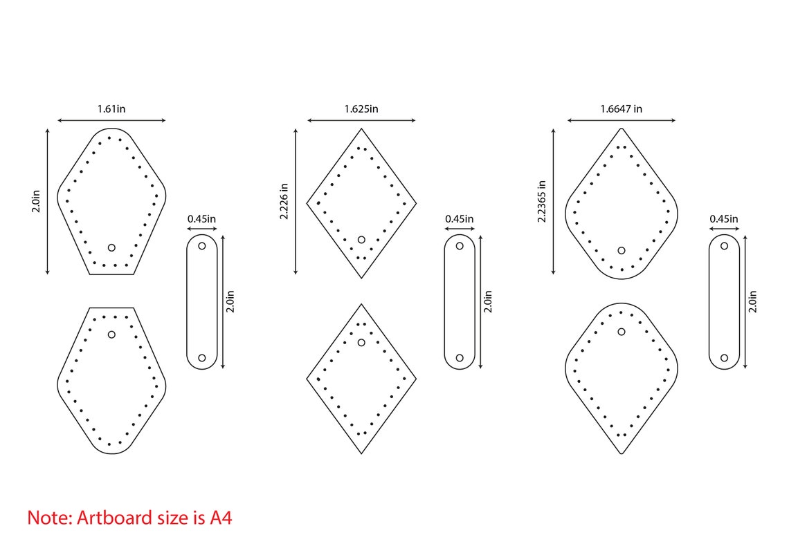 Set of 9 Keychain Digital Svg Pdf Pattern, Leather Keychain Laser Cut ...