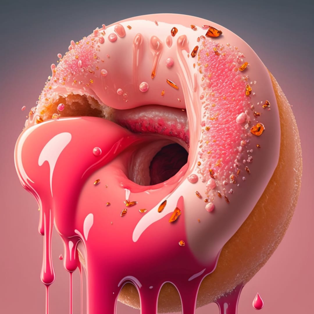 Pink Donut Drip - Etsy