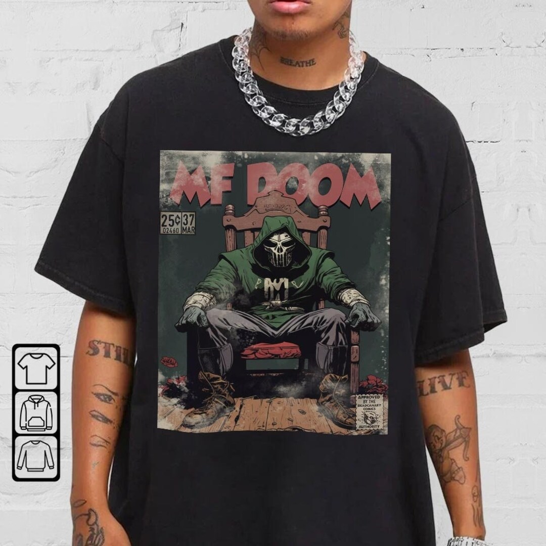 MF Doom Comic Shirt V2 MF Doom Style Comic Hip Hop 90s - Etsy