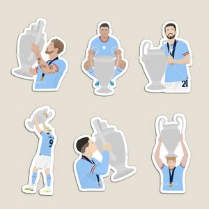 Mystery Pack of Man City Treble Winners 2022/23 Stickers or Magnets - Etsy