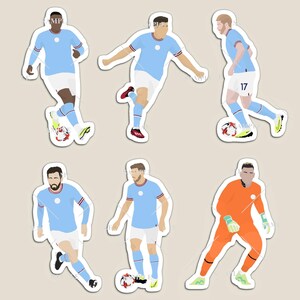 Mystery Pack of Man City Treble Winners 2022/23 Stickers or Magnets - Etsy