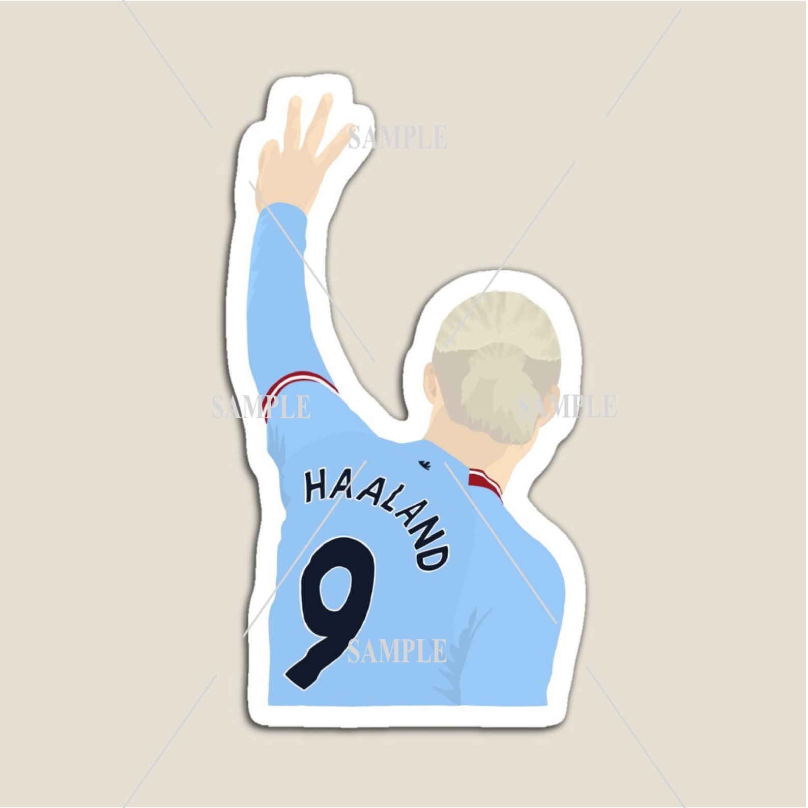 Erling Haaland for Manchester City 2022/23 Stickers/decals or Magnets ...