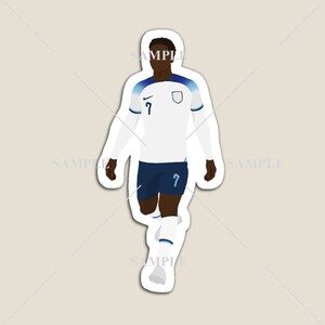 England Men's International Football Players Stickers or Magnets ...