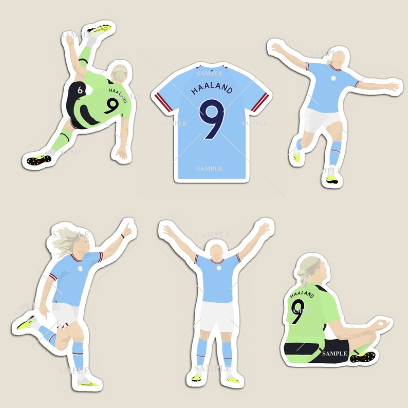 Erling Haaland for Manchester City 2022/23 Stickers/decals or - Etsy