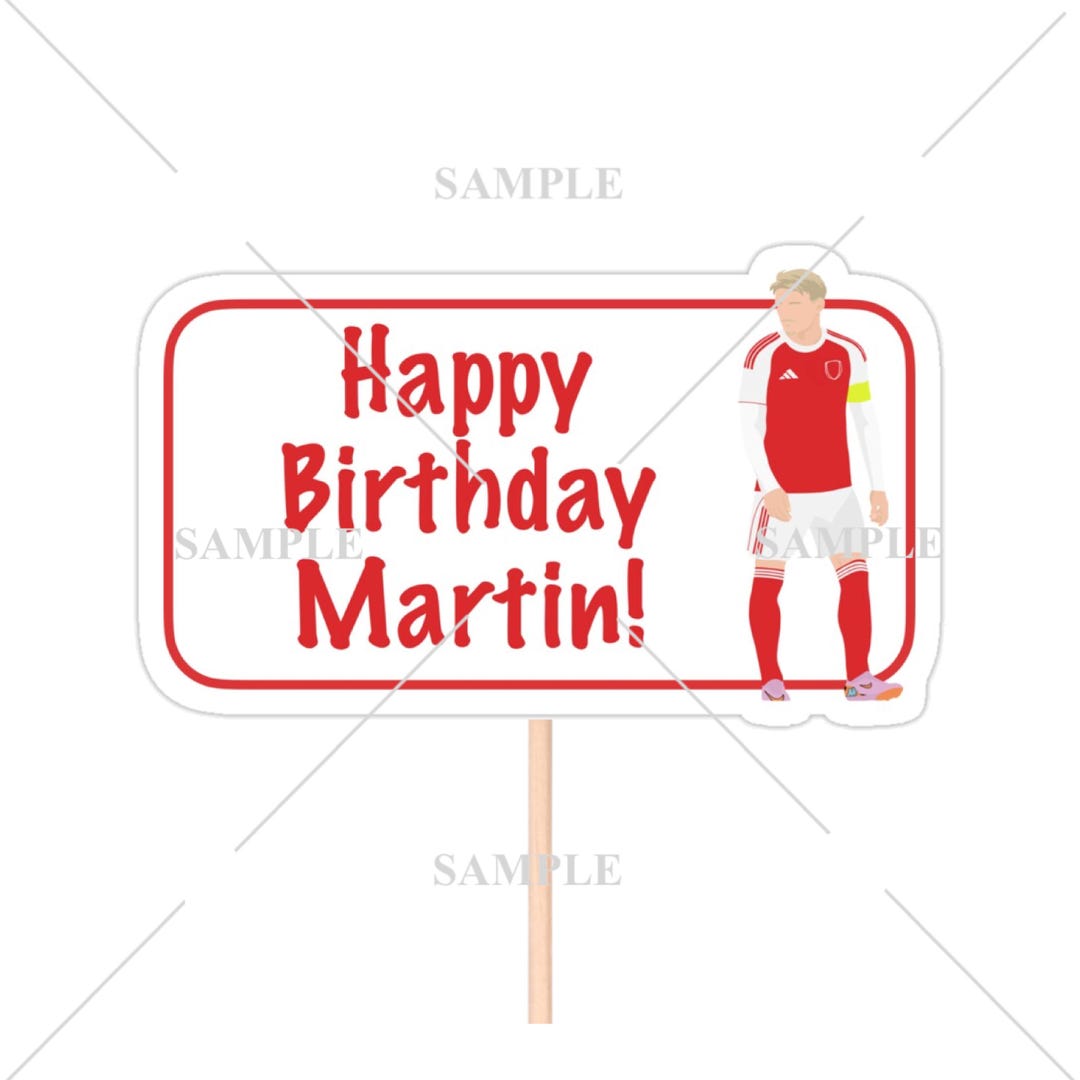 Arsenal Custom Cake Topper (saka, Odegaard & Rice) - Etsy
