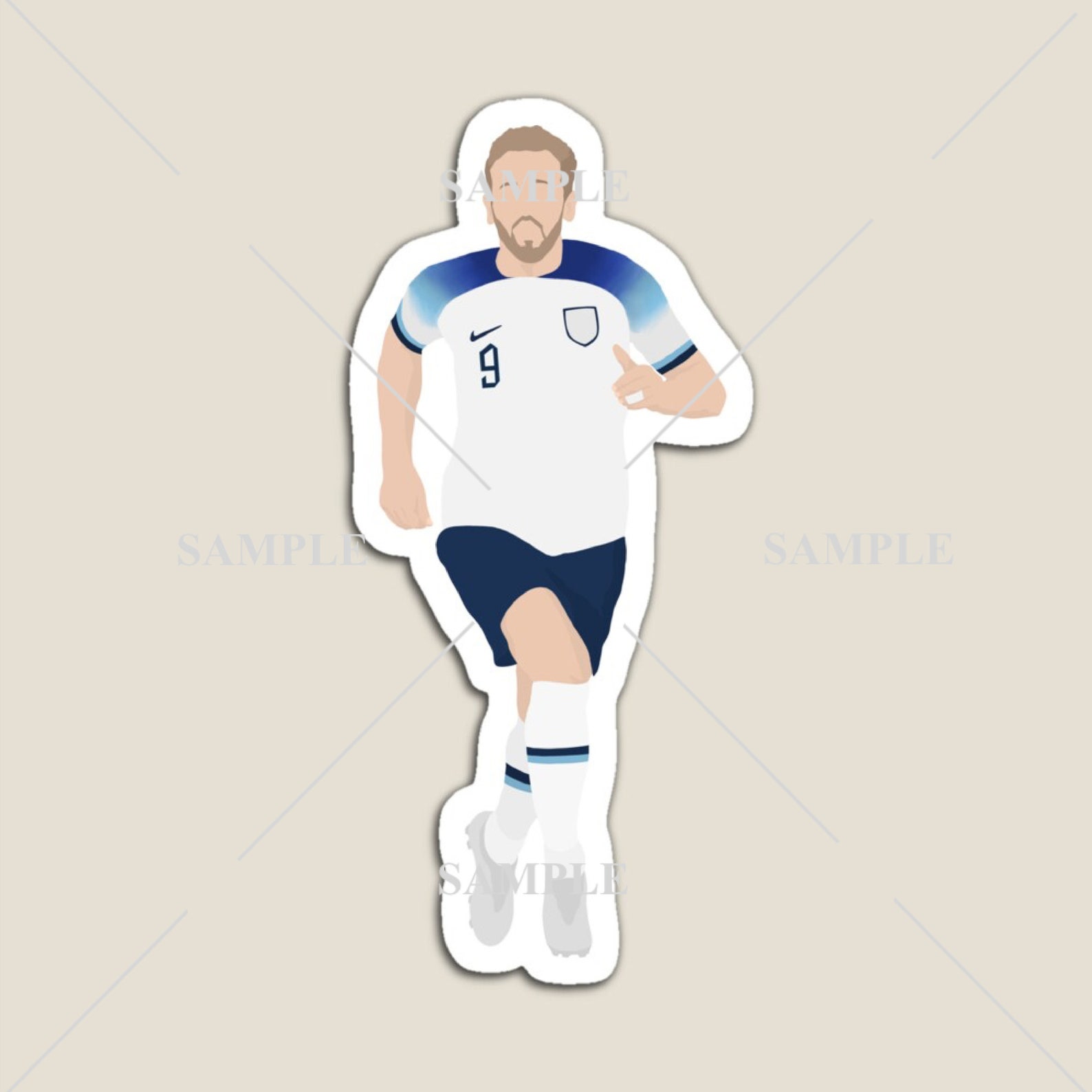 England Men's International Football Players Stickers or Magnets ...