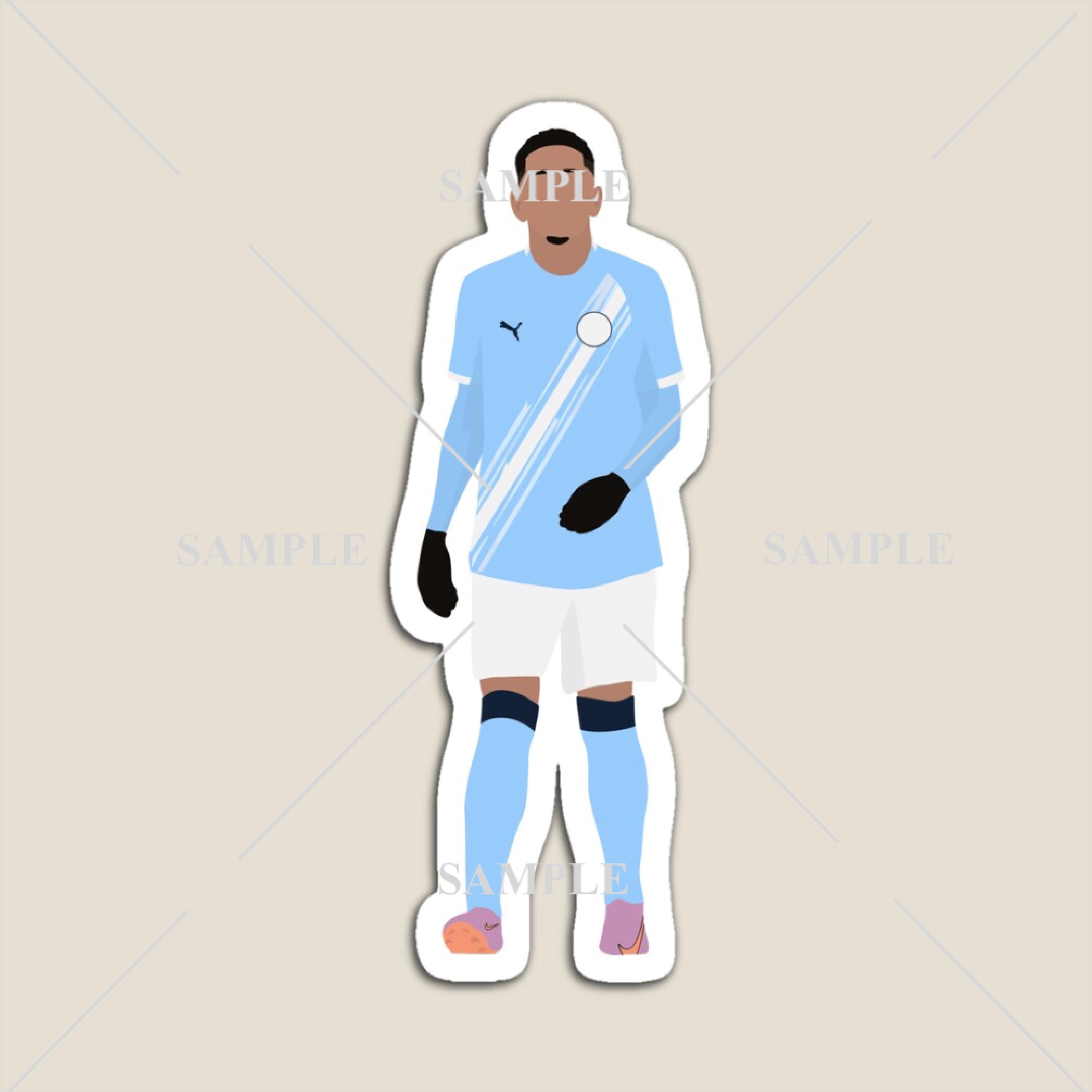 Man City Stickers or Magnets (dias, Nico, Pep, Reijnders, Savinho ...