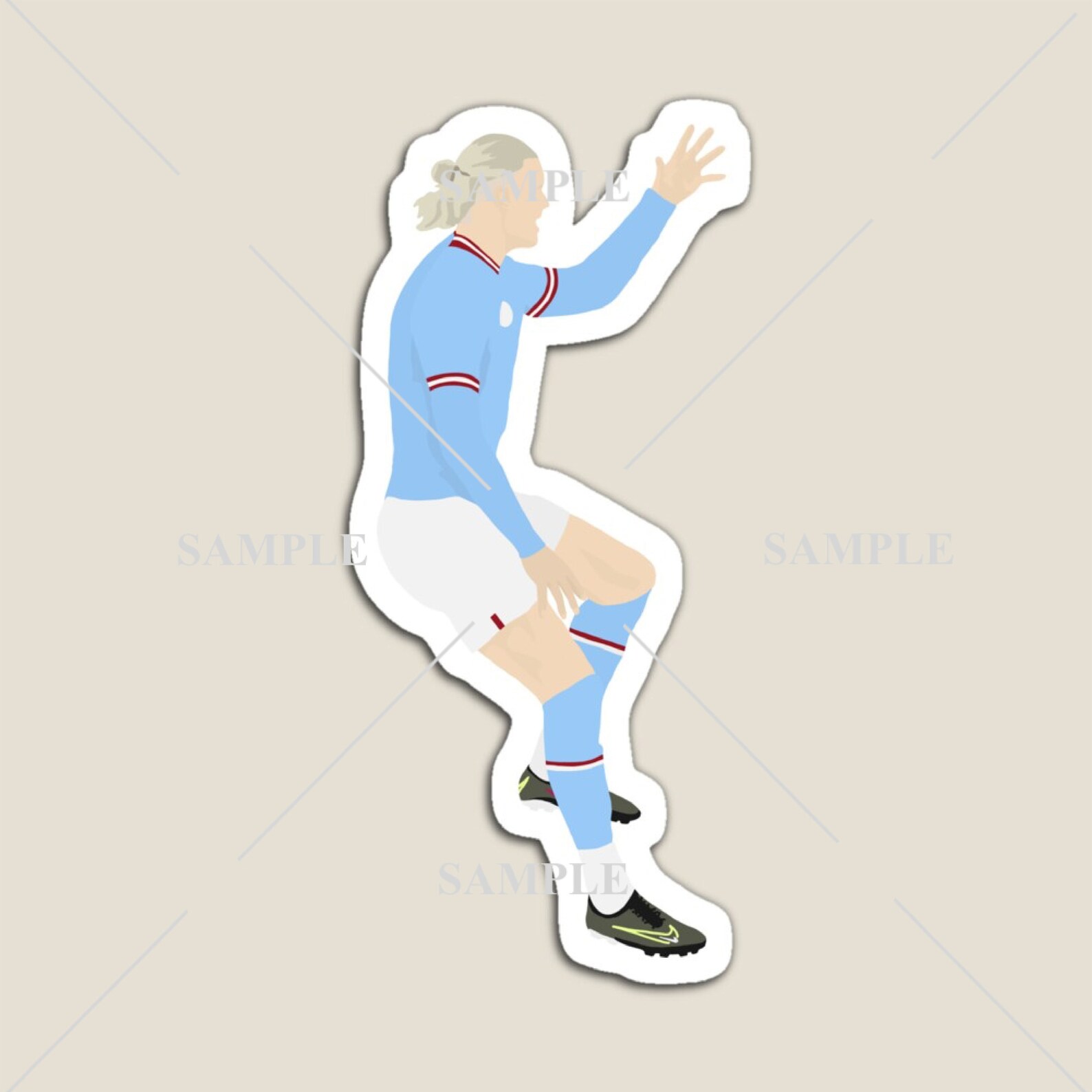Erling Haaland for Manchester City 2022/23 Stickers/decals or Magnets ...