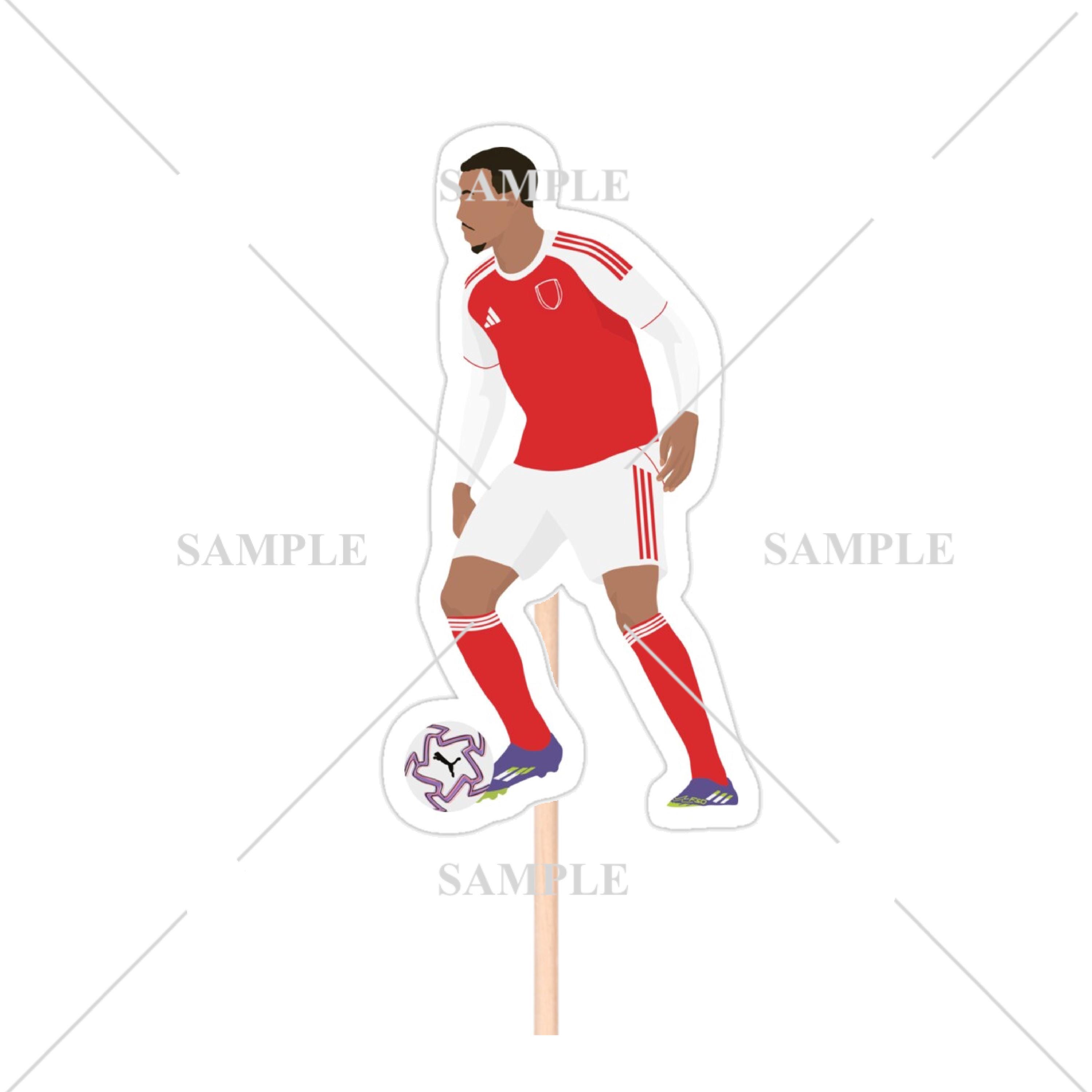 Arsenal Player Cupcake Toppers (raya, White, Madueke, Martinelli ...