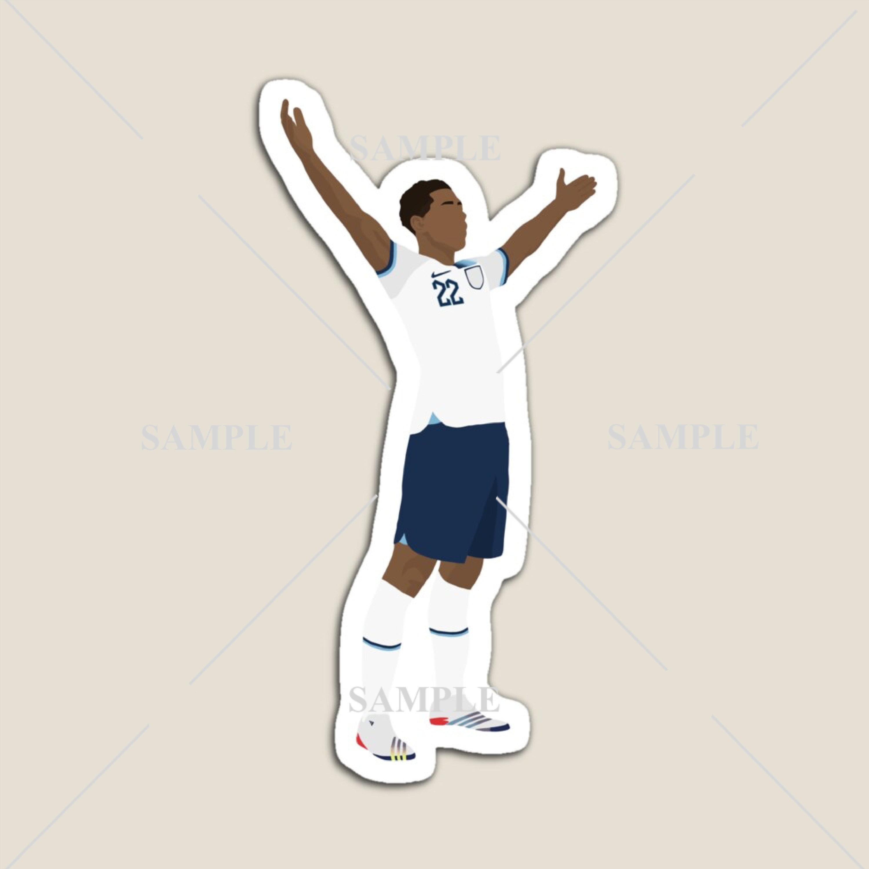 England Men's International Football Players Stickers or Magnets ...