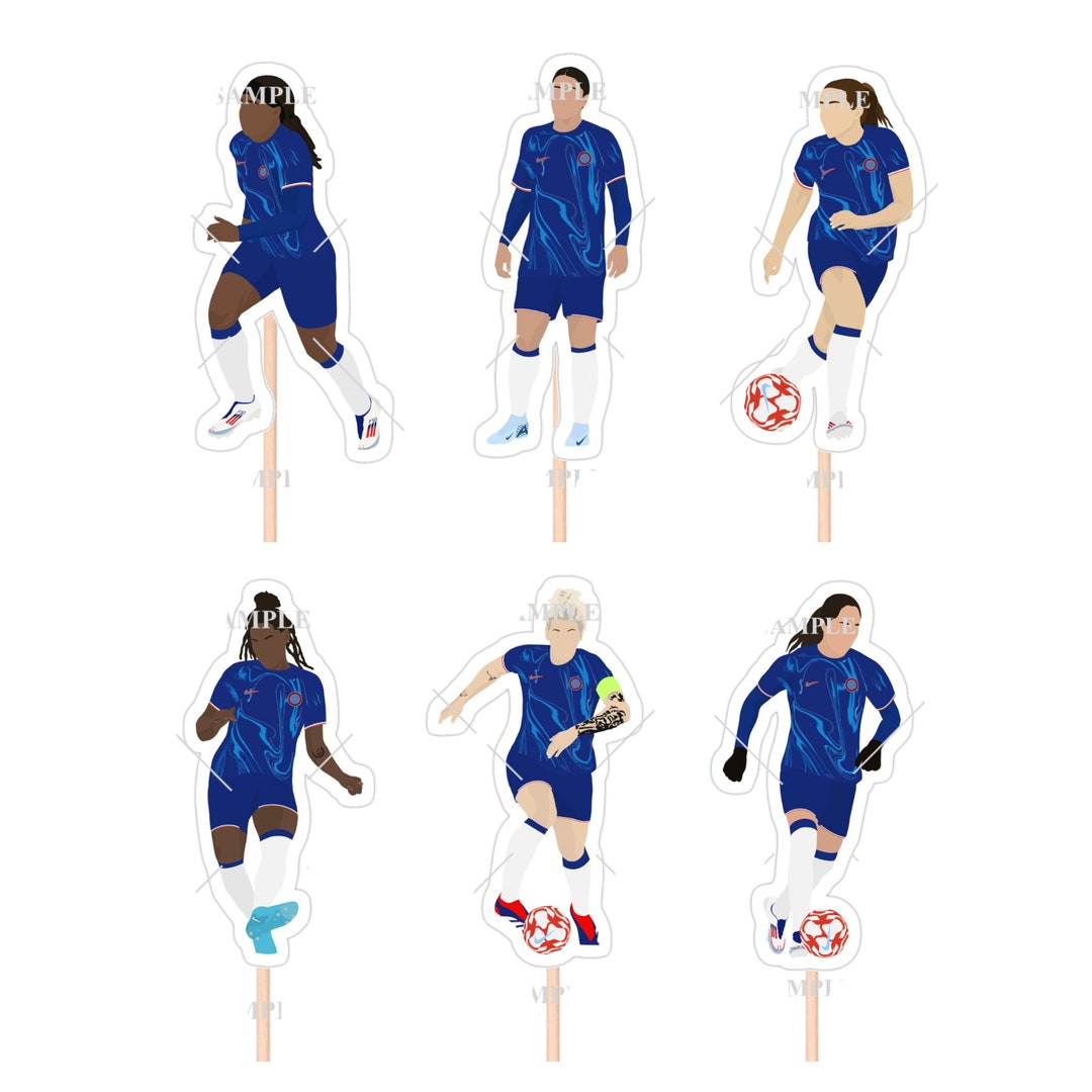 Chelsea Women 2024/25 Cake Toppers Pick 'n' Mix - Etsy