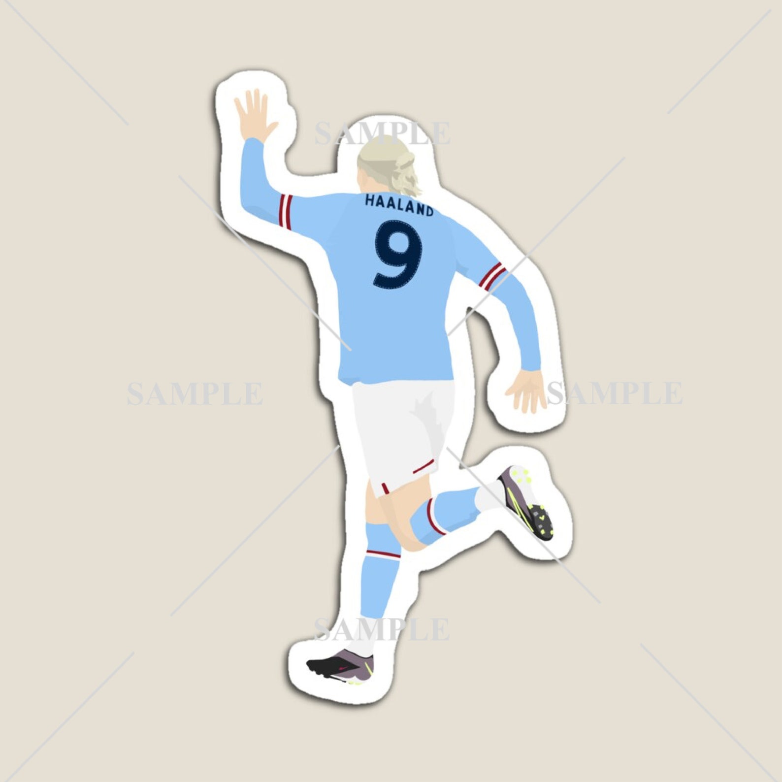 Erling Haaland for Manchester City 2022/23 Stickers/decals or Magnets ...