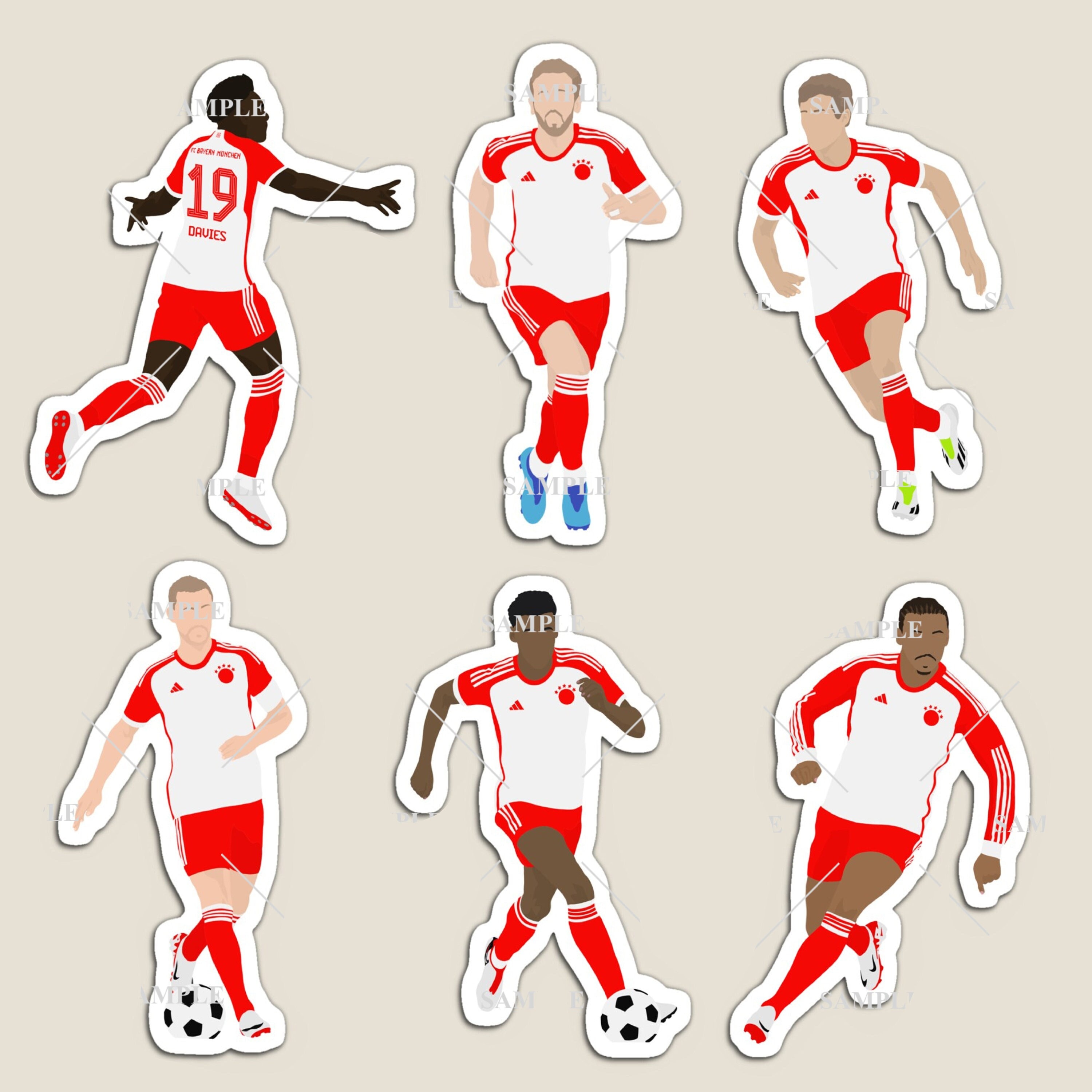 Bayern Munich 2023/24 Player Stickers or Magnets kane, Sané, Müller ...