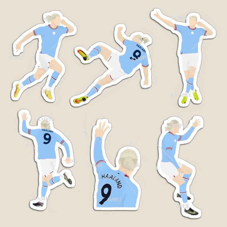Mystery Pack of Man City Treble Winners 2022/23 Stickers or Magnets - Etsy
