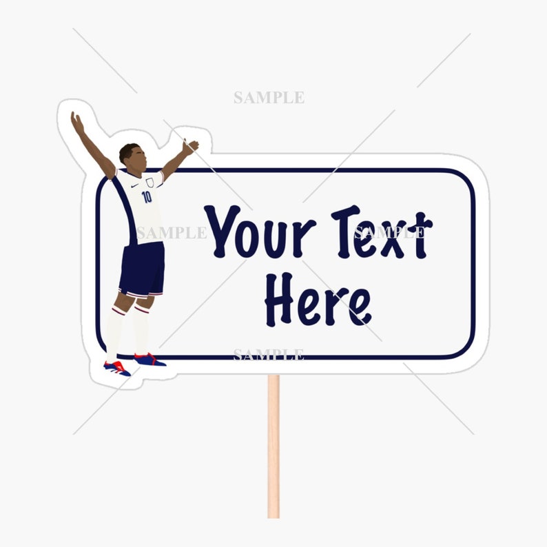 England Men's Custom Cake Topper bellingham or Kane - Etsy