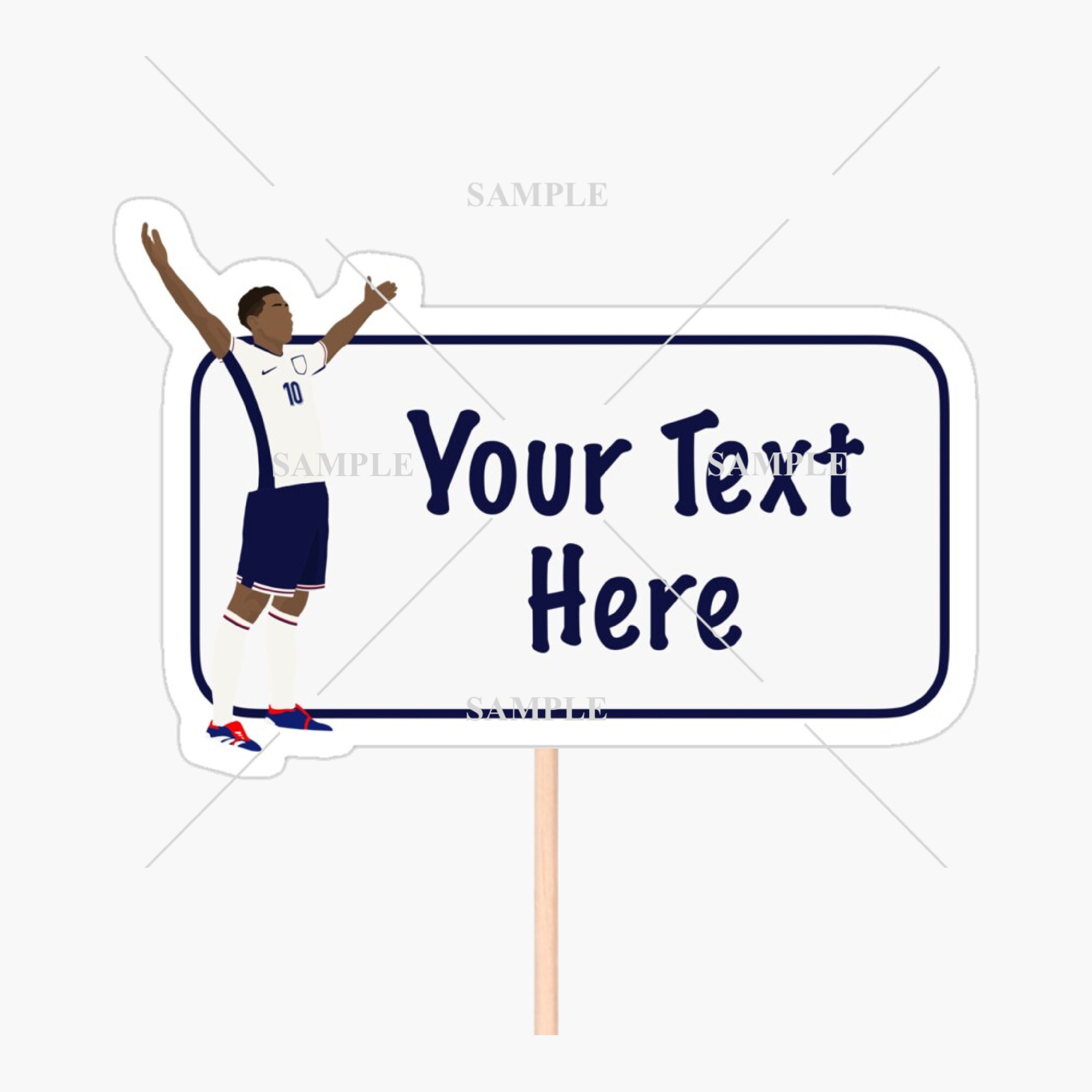 England Men's Custom Cake Topper bellingham or Kane - Etsy