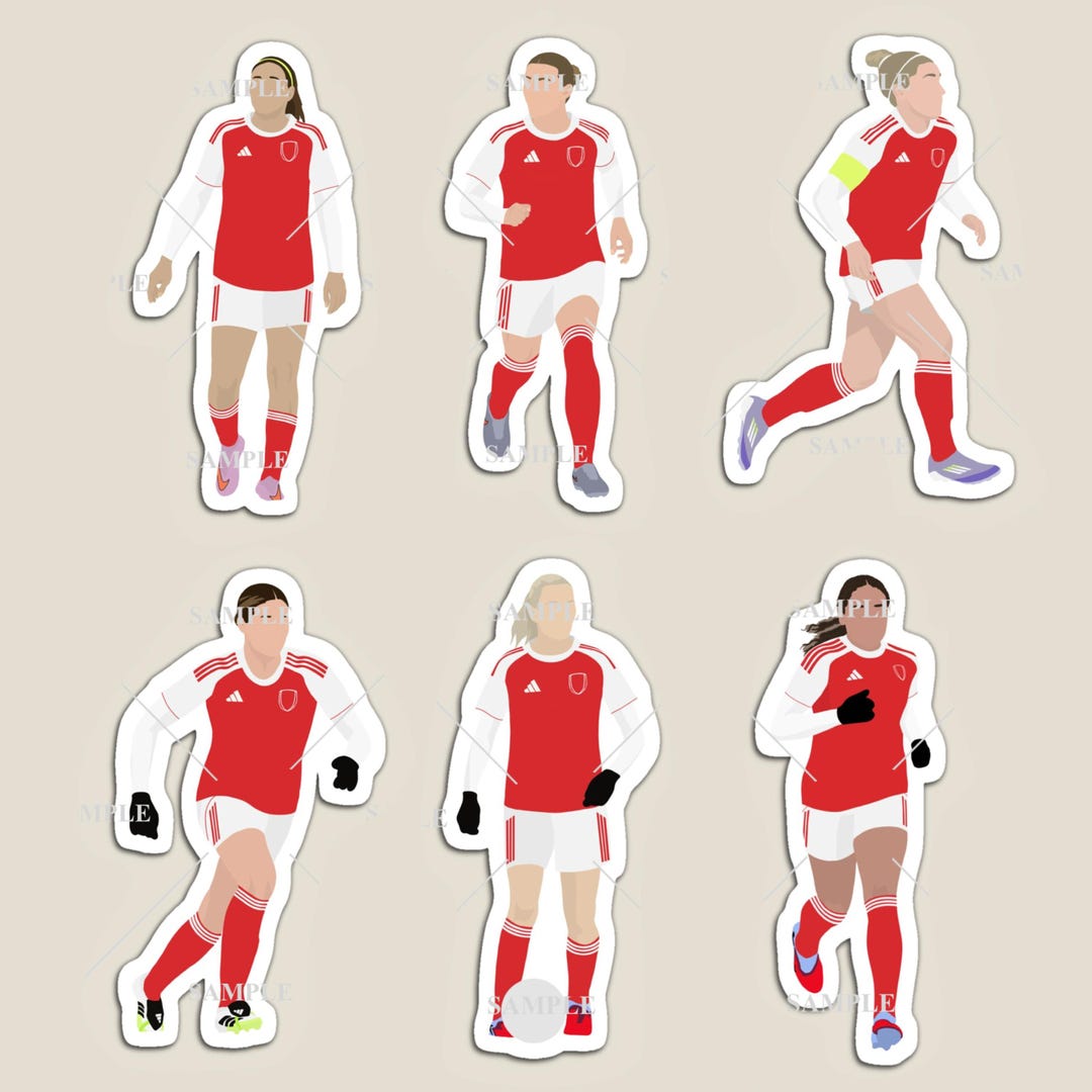 Arsenal Women Stickers or Magnets (caldentey, Catley, Cooney-cross ...
