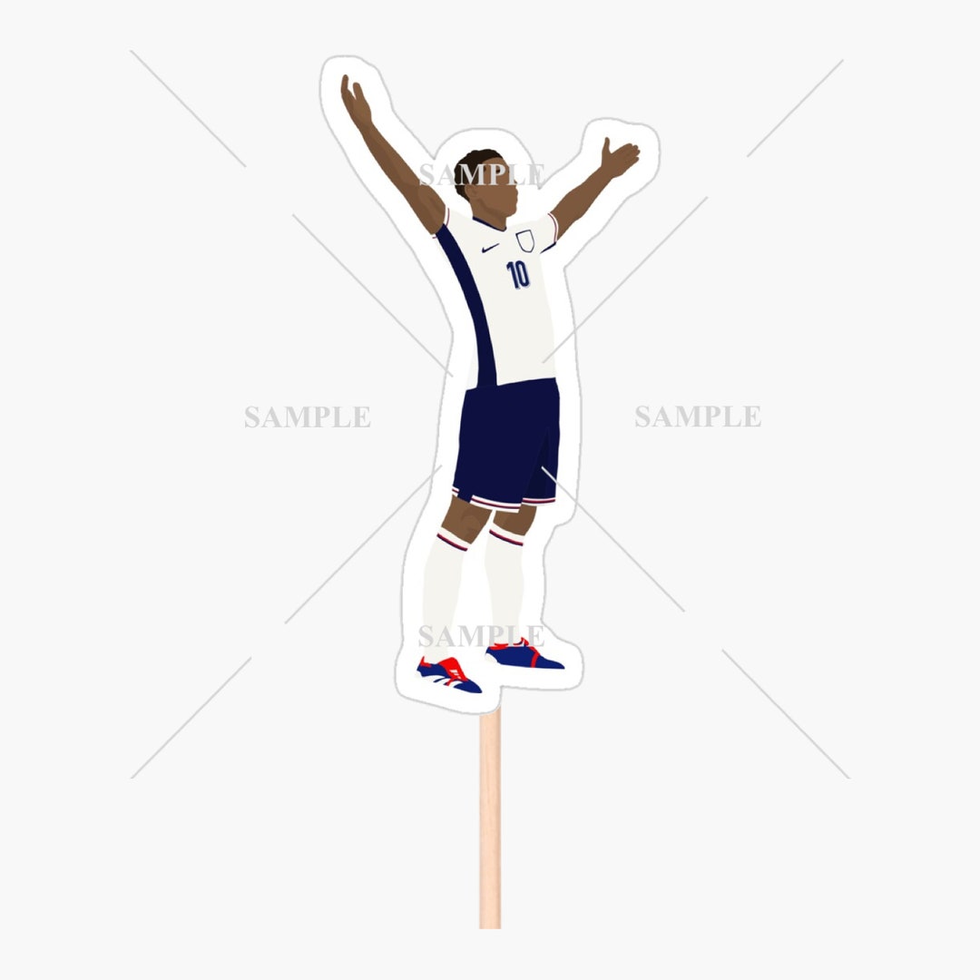 England Men's 2024 Cupcake Toppers bellingham, Palmer, Kane, Saka ...