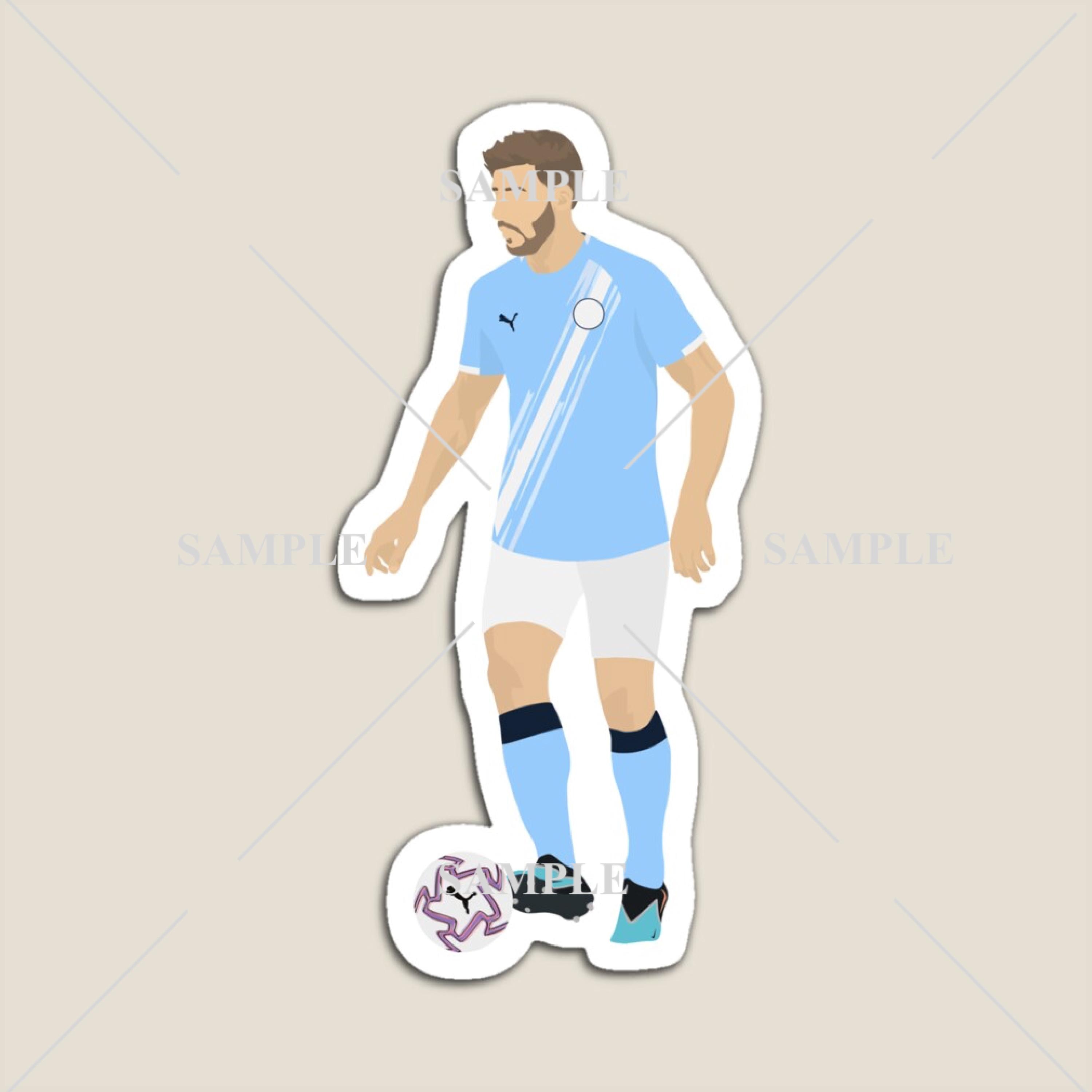 Man City Stickers or Magnets (dias, Nico, Pep, Reijnders, Savinho ...