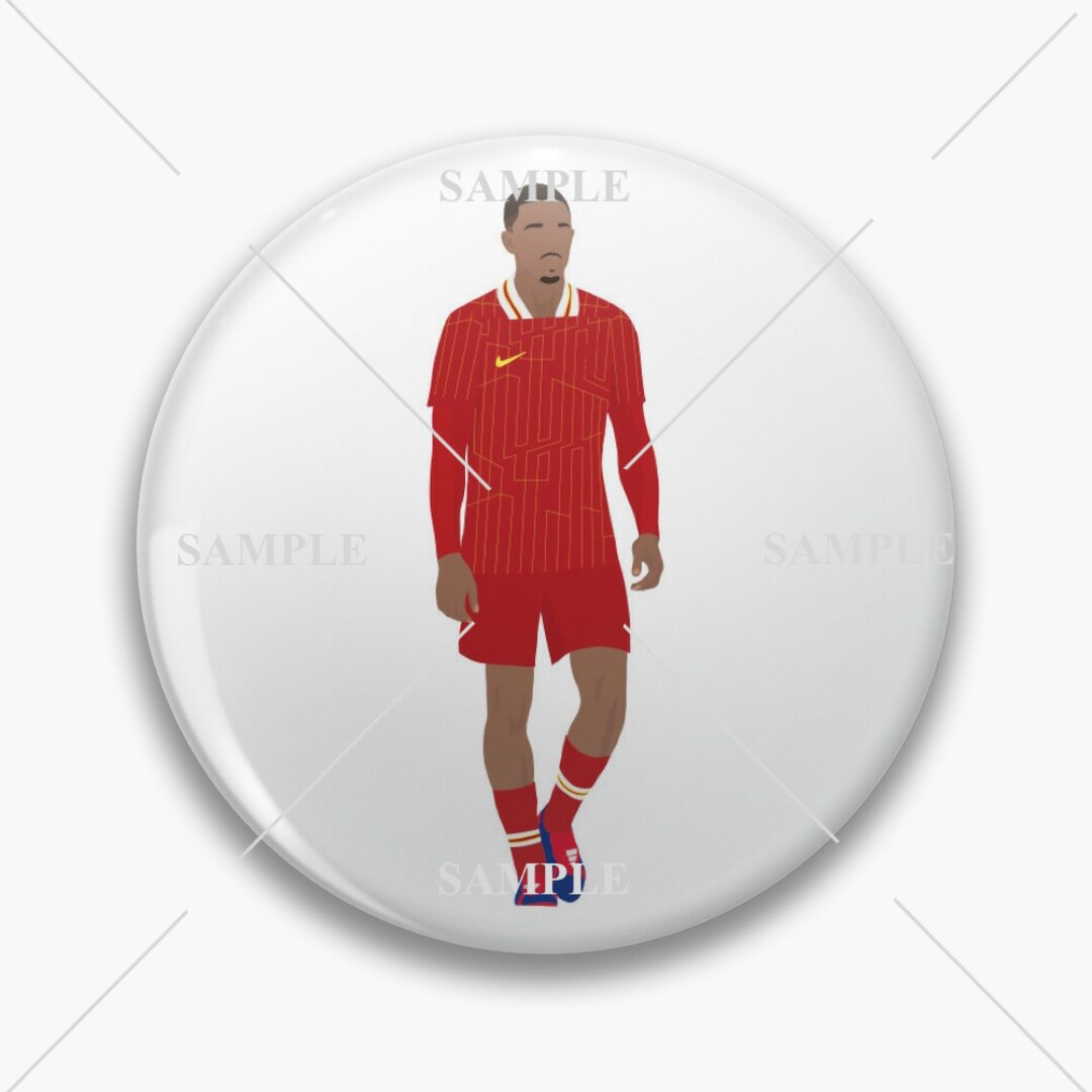 Liverpool 2024/25 Pin Badges/buttons salah, Van Dijk, Diaz, Gakpo ...