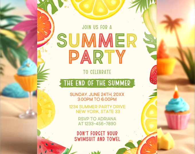 Salad Social Invitation - Etsy