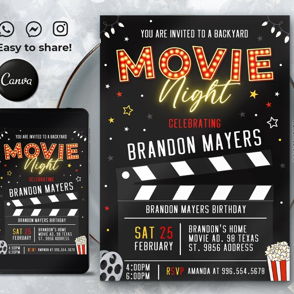 Movie Theme Party - Etsy