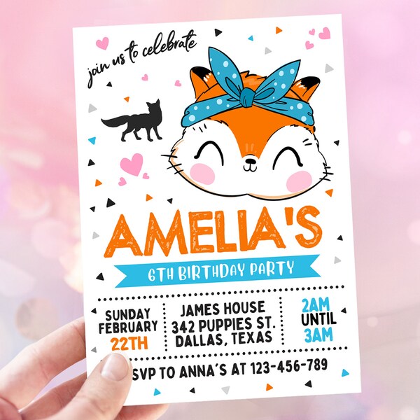 Fox Birthday Party - Etsy
