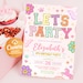 Patch Letter Invitation, Girl Birthday Invitation, Varsity Patch Party ...