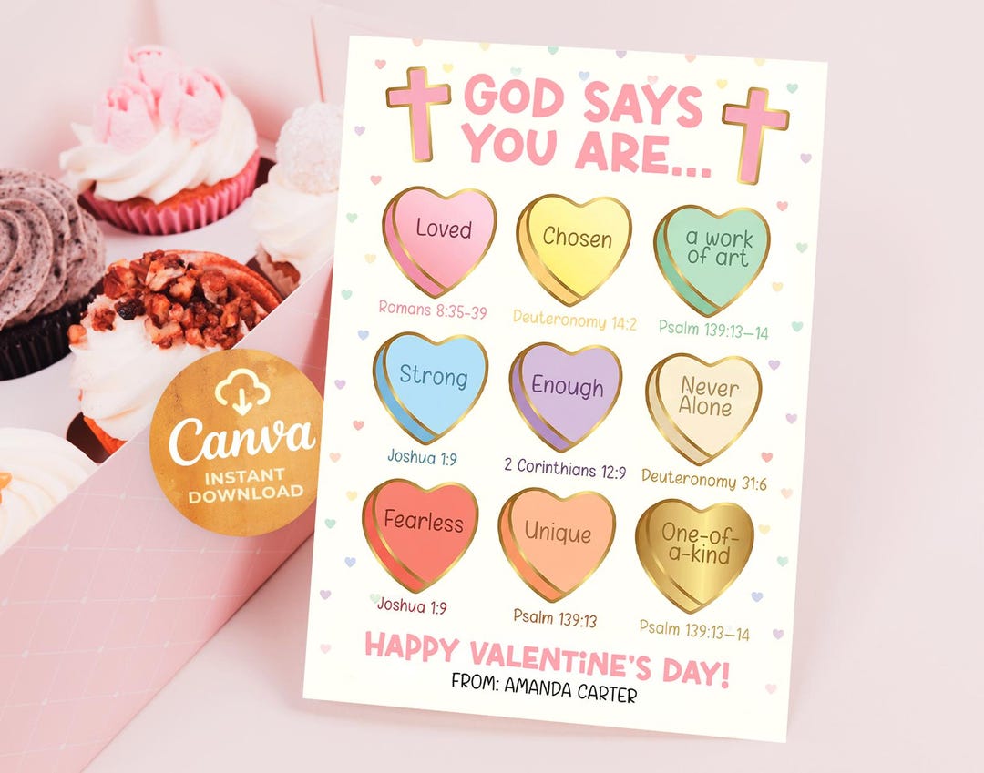 Bible Verse Valentine Cards, Bible Valentines, Christian Valentines ...
