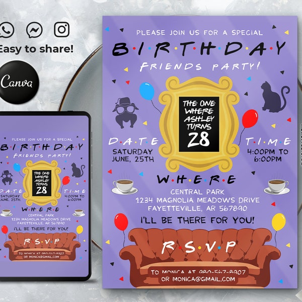 Friends Themed Party - Etsy