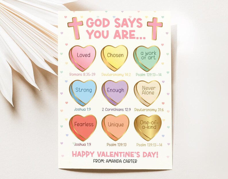 Bible Verse Valentine Cards, Bible Valentines, Christian Valentines ...