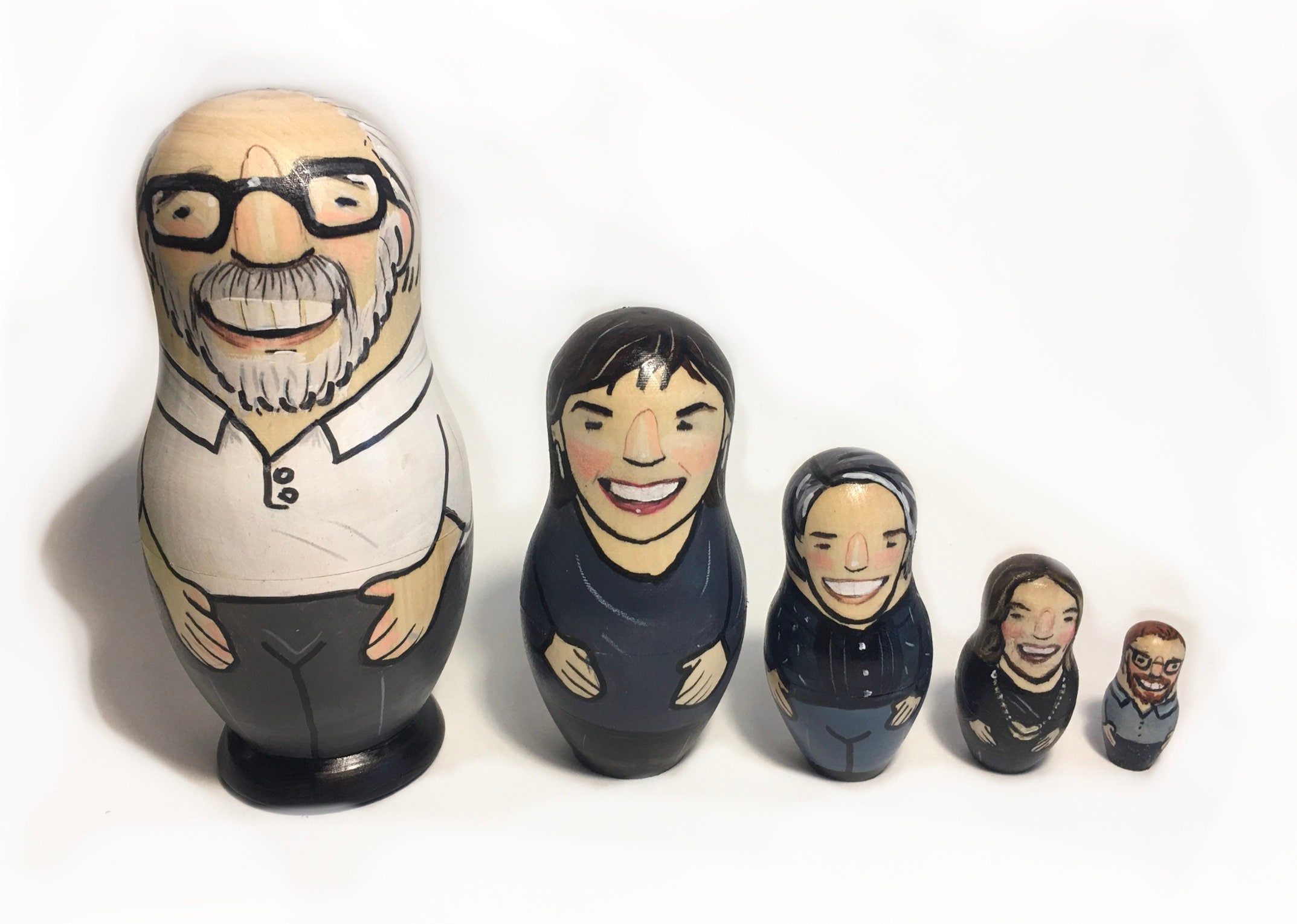 Family Nesting Doll Set - Etsy