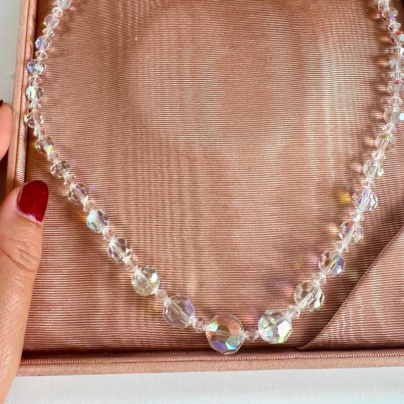 Ab Crystal Necklace - Etsy