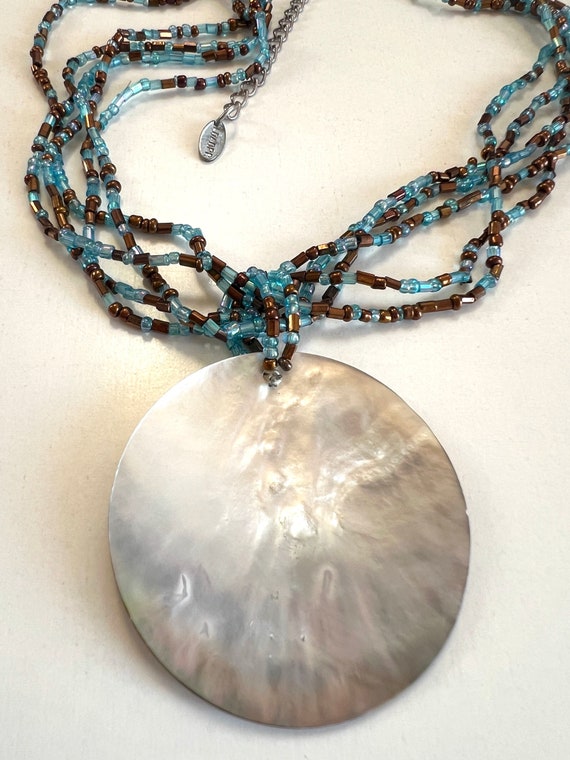 Vintage French brand LDADPR big nature pearly sea sh… - Gem