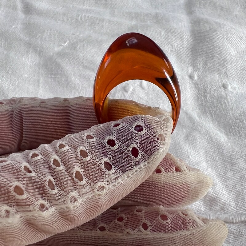 Lucite Ring - Etsy UK