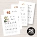 Alphabet Animal Educational Printable for Preschoolers Handwriting ...