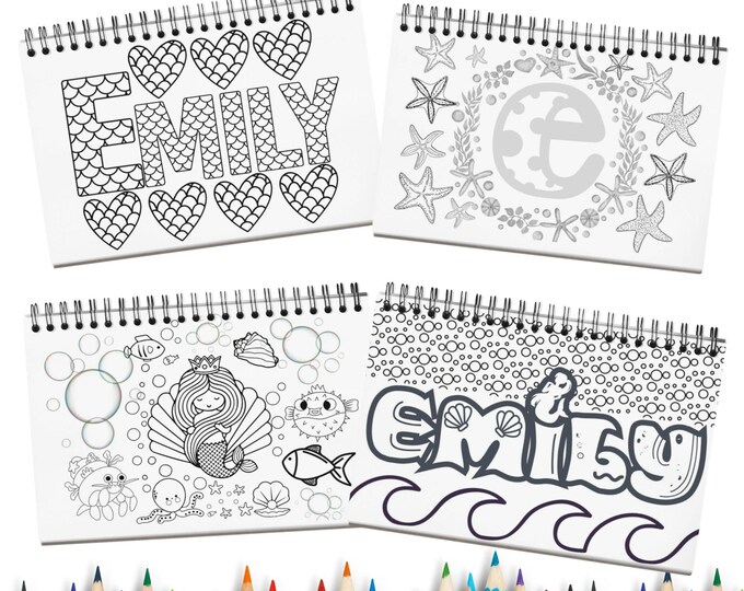 Children's Name Color Book - Children's Coloring Book - Personalized ...
