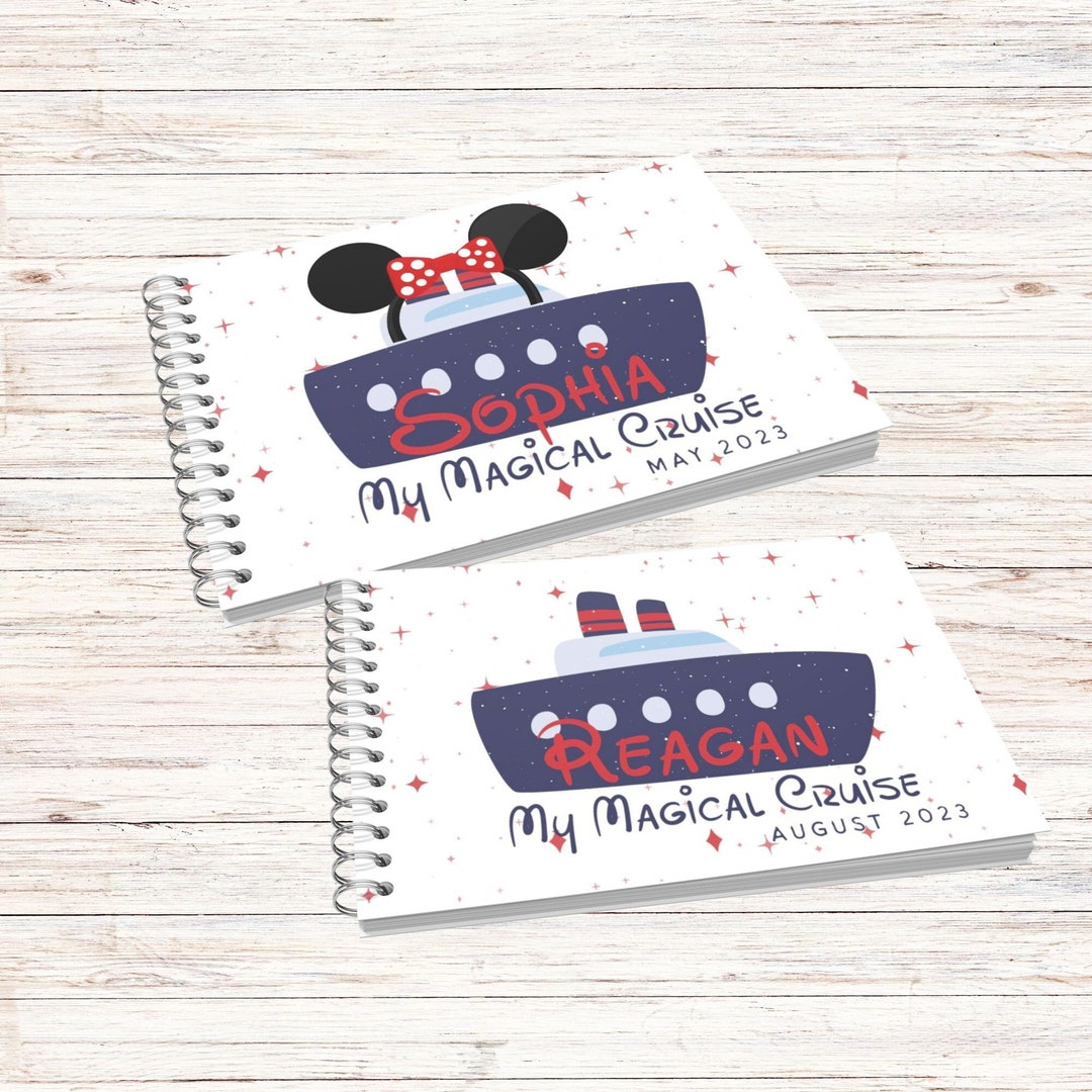 Personalized Theme Park Autograph Books - Cruise Journal - First Cruise ...