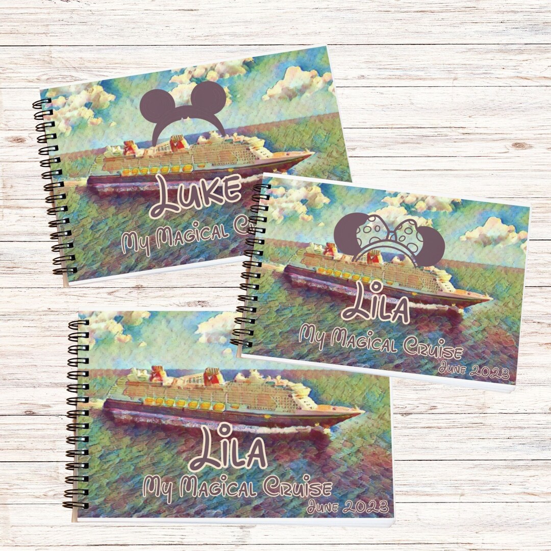 Personalized Theme Park Autograph Books - Cruise Journal - First Cruise ...