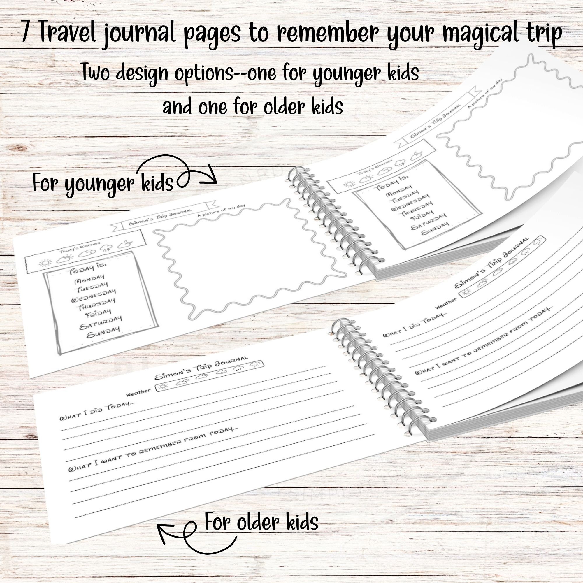 Personalized Theme Park Autograph Books Cruise Journal - Etsy