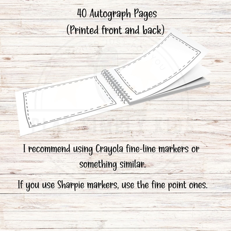 Personalized Autograph Books - Cruise Journal - Custom Autograph Book ...