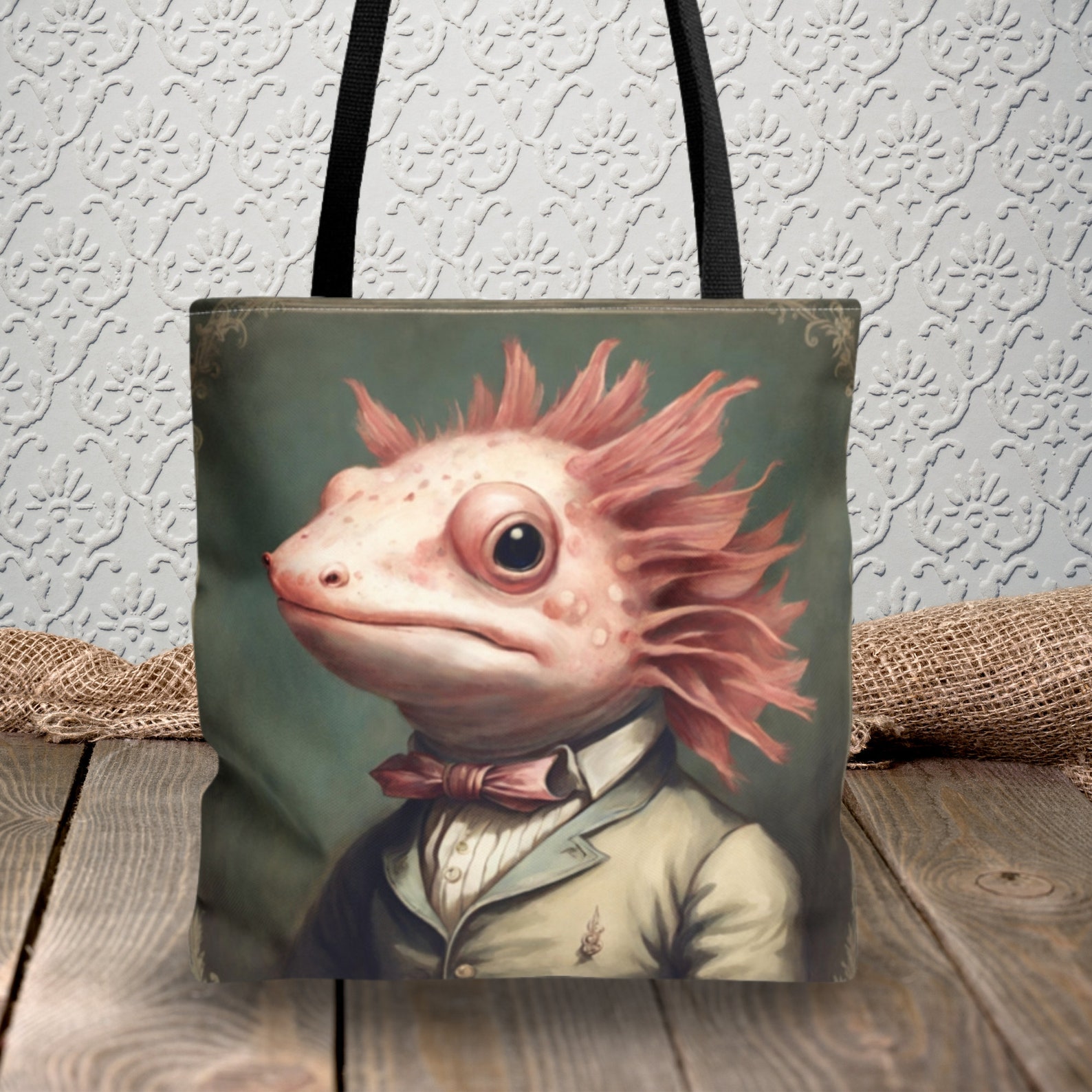 Axolotl Aristocracy Tote Bag - Etsy